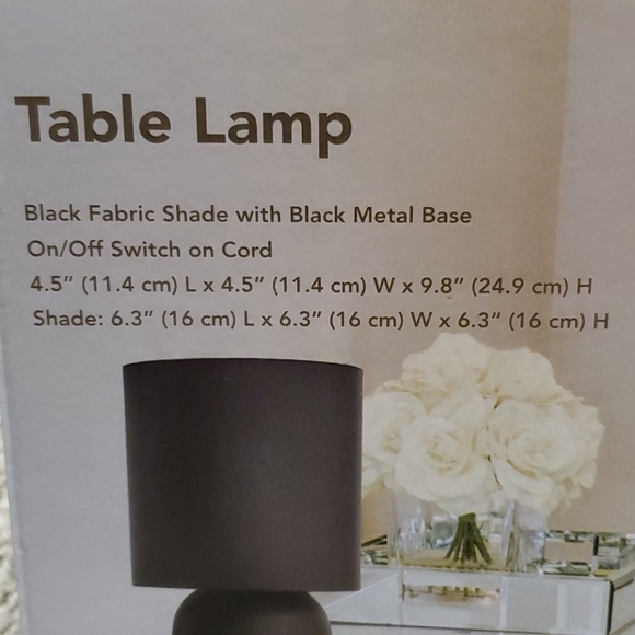 Sunbeam | Accents | New Table Lamp By Sunbeam Black | Poshmark